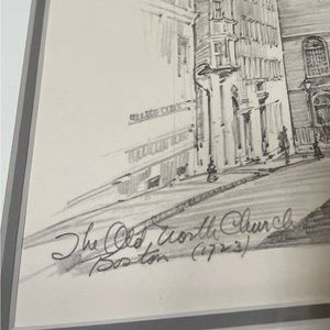 Art | Vintage Signed Charles Overly Print The Old North Church Boston ...
